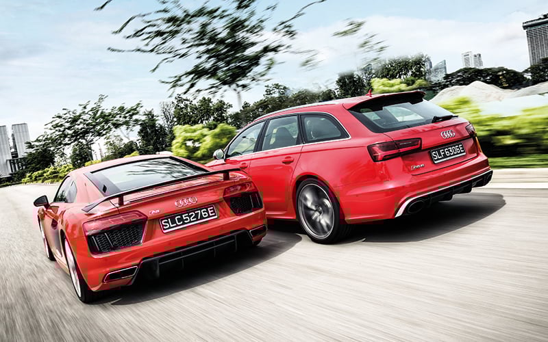 Group Test: Audi RS6 Avant vs Audi R8 V10 | Torque