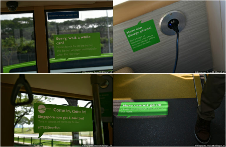 Singlish signs on new Tower Transit bus, can or not? | Torque