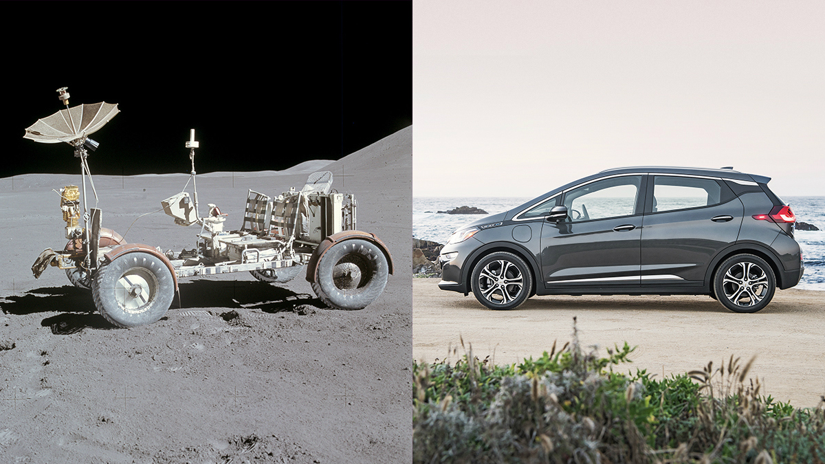 1971's Apollo 15 Lunar Rover and 2017's Chevrolet Bolt EV were ...