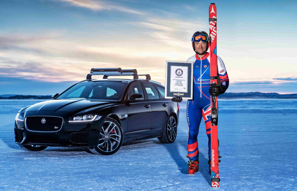 Jaguar and Olympic skier set new Guinness World Record for "Fastest ...