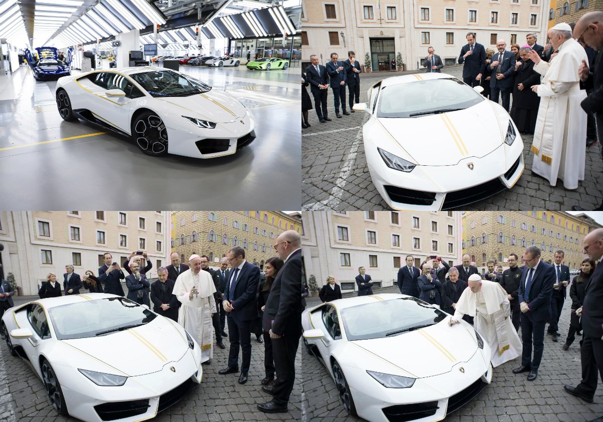 Lamborghini donates a customised Huracan to Pope Francis | Torque