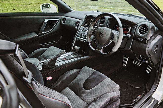 Infiniti Q60 Red Sport 400 meets "Godzilla" Nissan GT-R | Torque