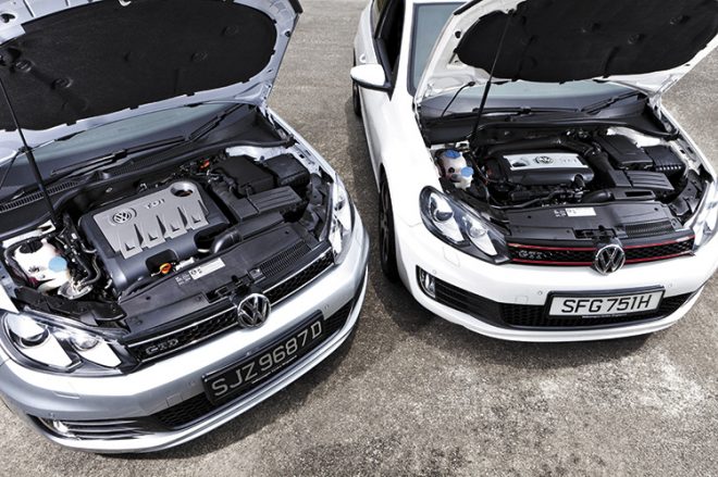 Volkswagen Golf GTI takes on its Golf GTD sibling | Torque