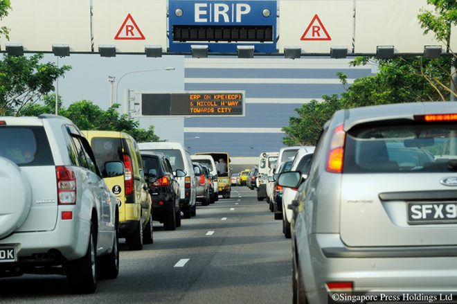 ERP charges: Lower rates or free entry at 9 locations in Singapore | Torque
