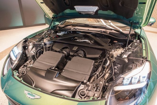 Aston Martin DB12, the brand's "Super Tourer", previewed in Singapore